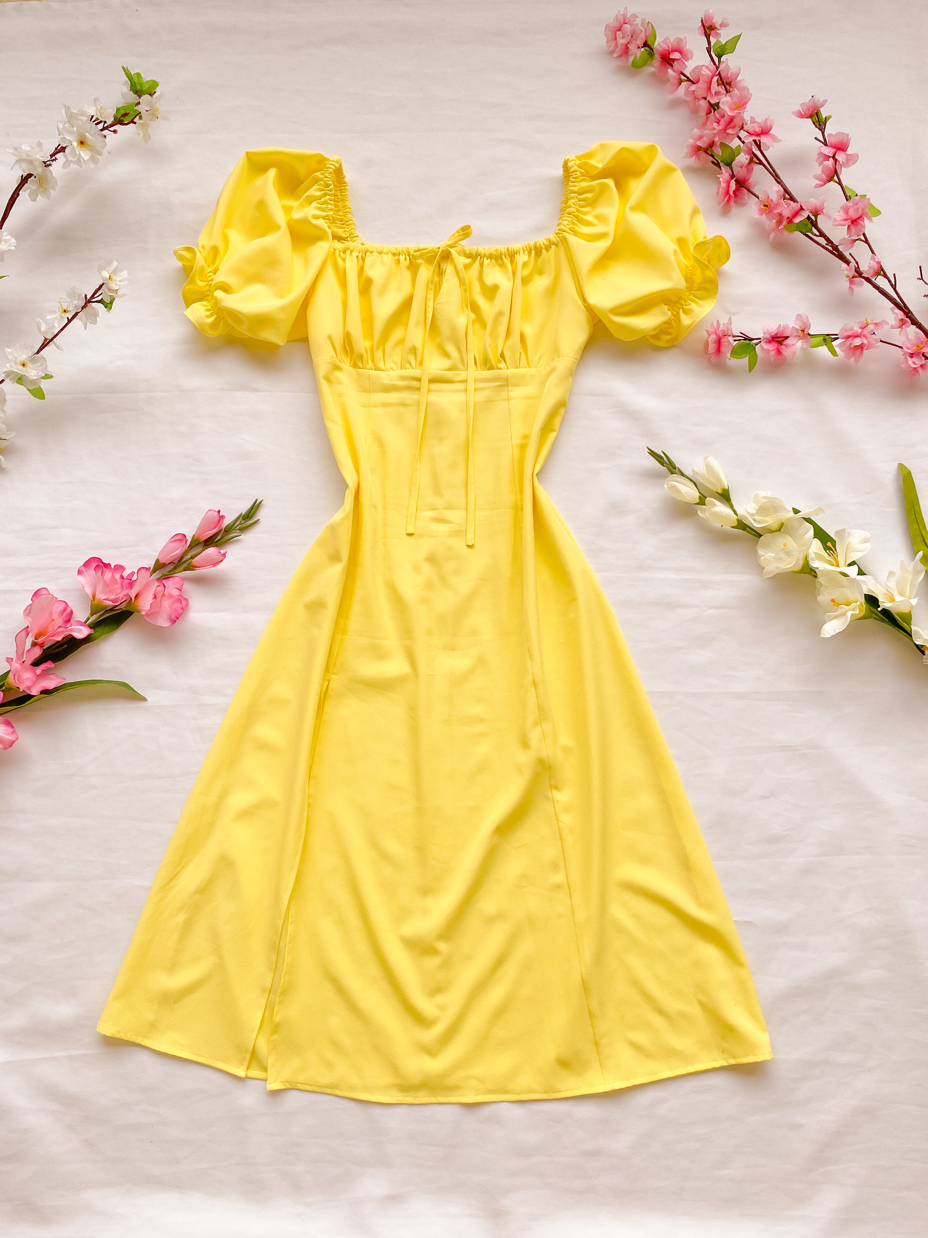 Vestido Lola Limoncello Amarillo – Magnolia Morango