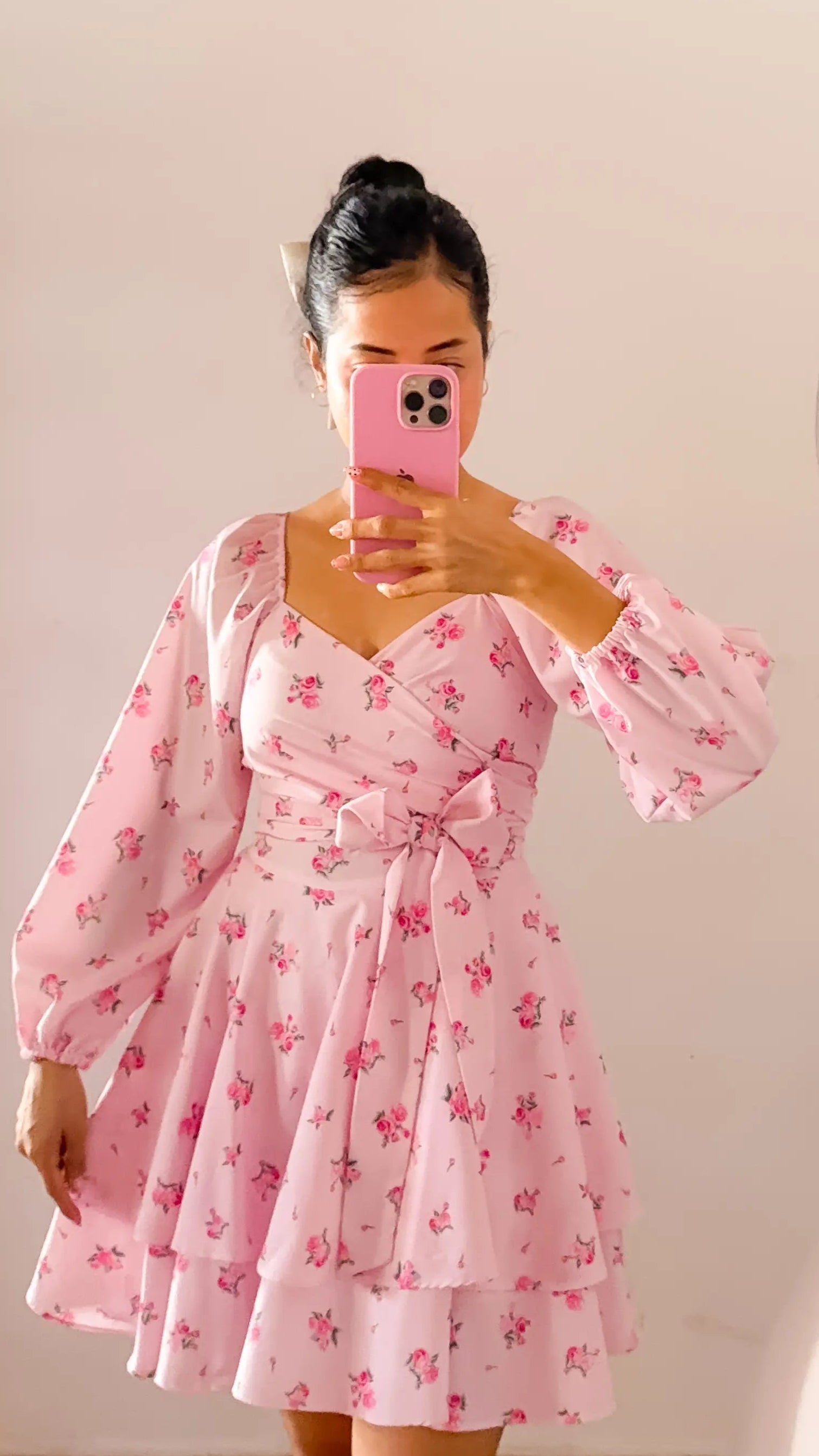 Vestido Mai Flor Rosado Valentine – Magnolia Morango